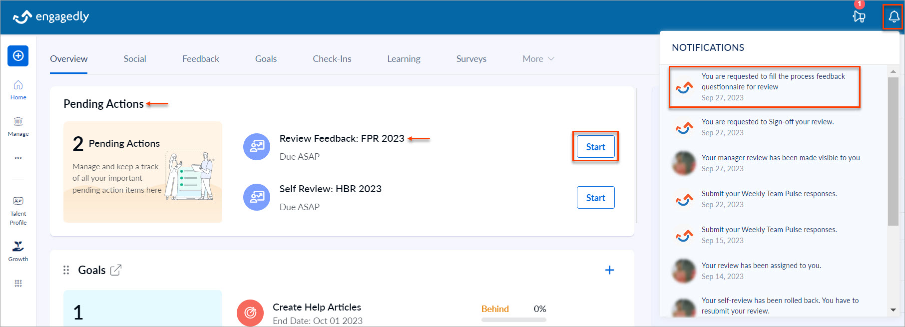 Performance user guide for employees